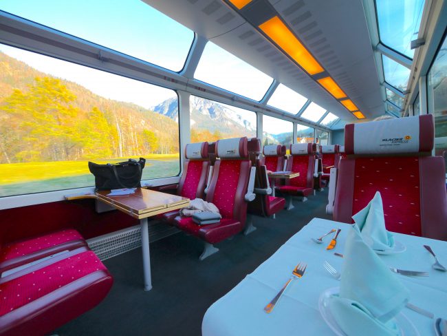 Everything you need to know about traveling onboard the Glacier express