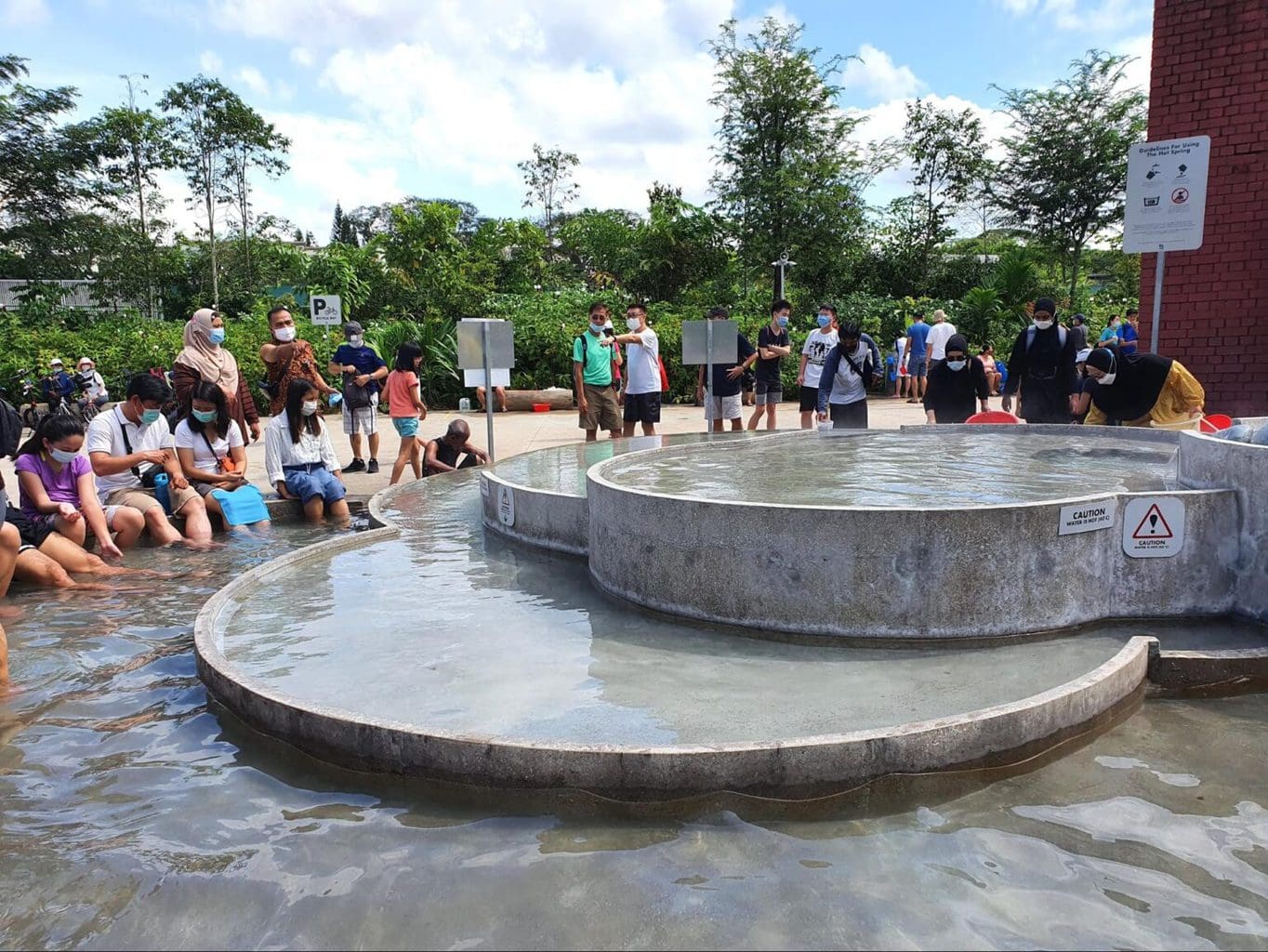All natural Sembawang Hot Spring Park in Singapore